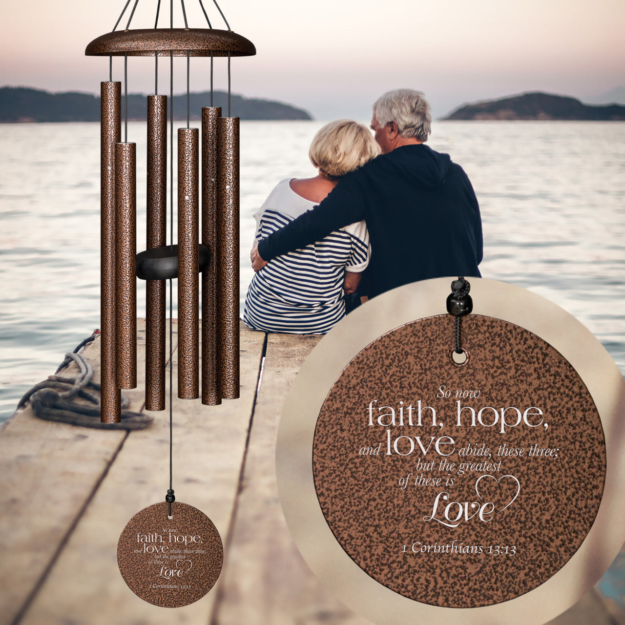 Faith, Hope & Love 27-inch Wind Chime – Wind River