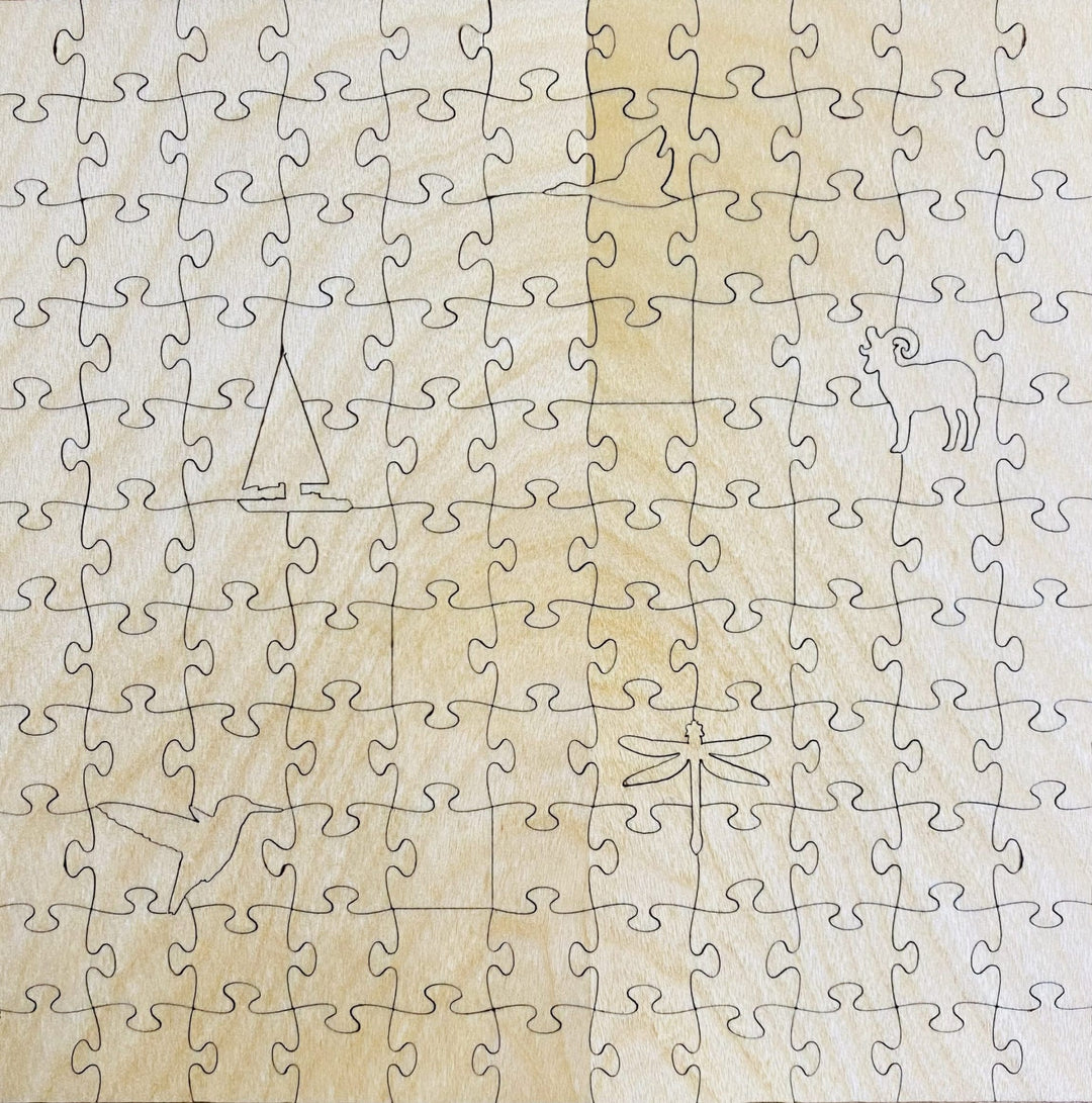 Zen Puzzles Wooden Jigsaw Puzzle - Mountain Lake – Wind River