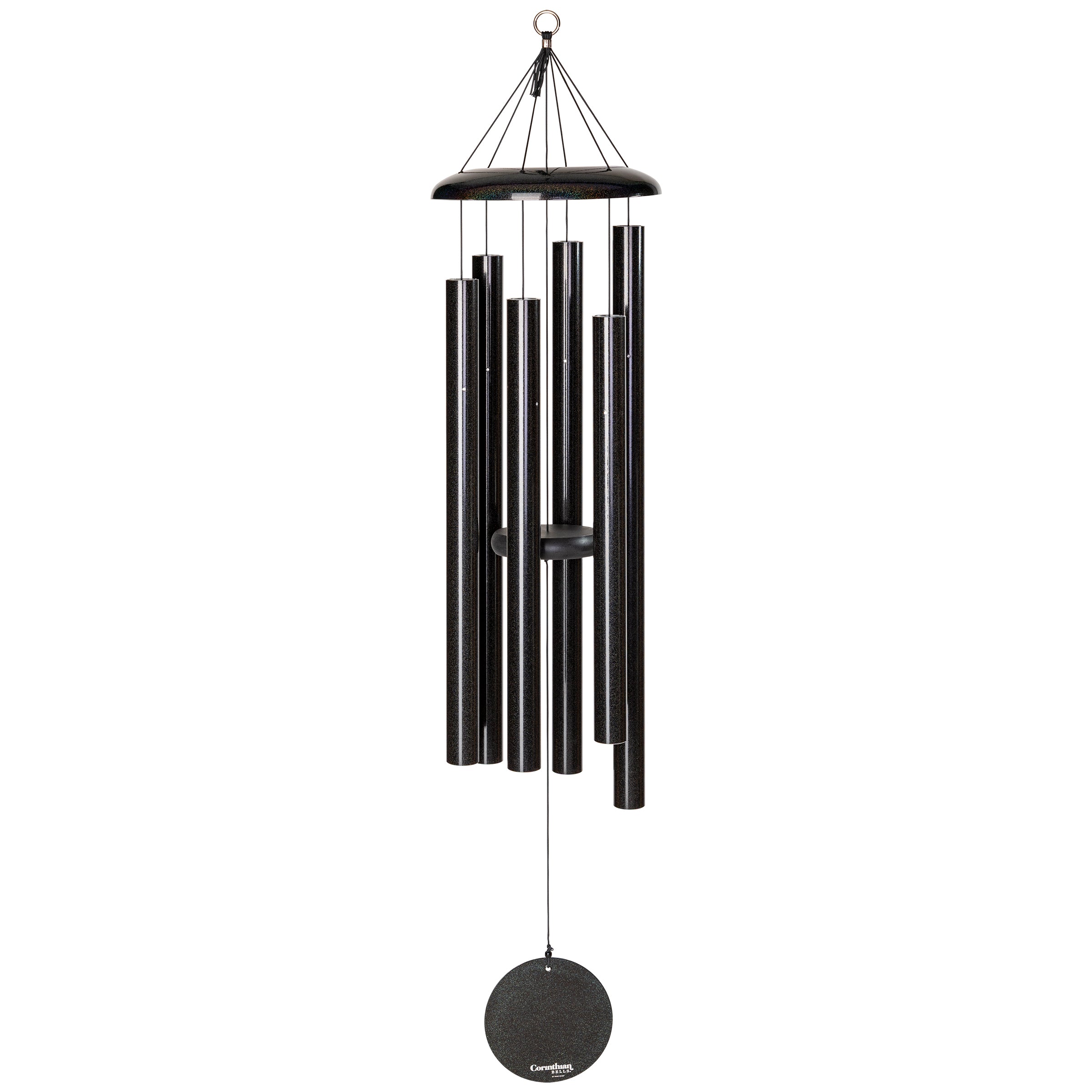 Corinthian Bells Black Spectrum 50 Inch Wind Chimes by Wind River