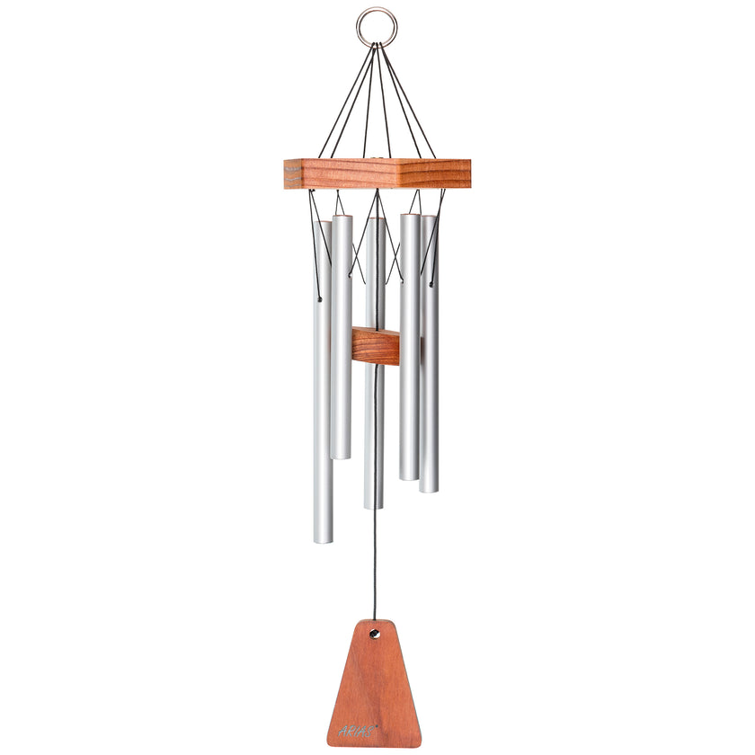 Arias® by Wind River 17-inch Windchime in Satin Silver