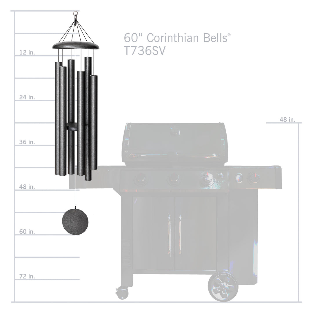 Corinthian Bells 60 Inch Wind Chimes by Wind River